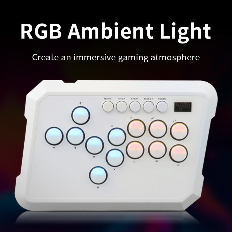 POWKIDDY A50 Hitbox Controller Button Rim leverless Joystick Arcade St ...
