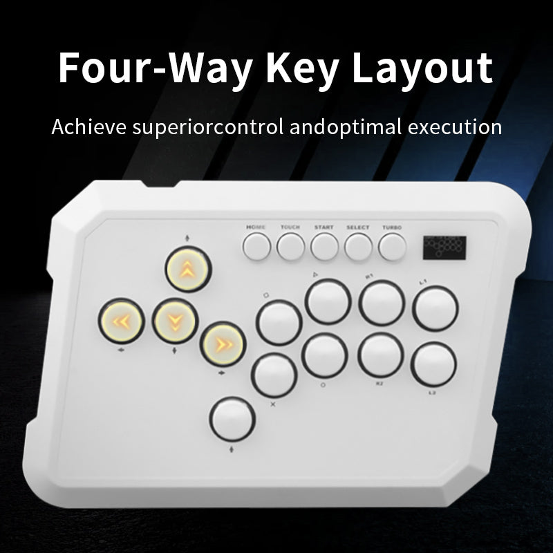 POWKIDDY A50 Hitbox Controller Button Rim leverless Joystick Arcade St ...