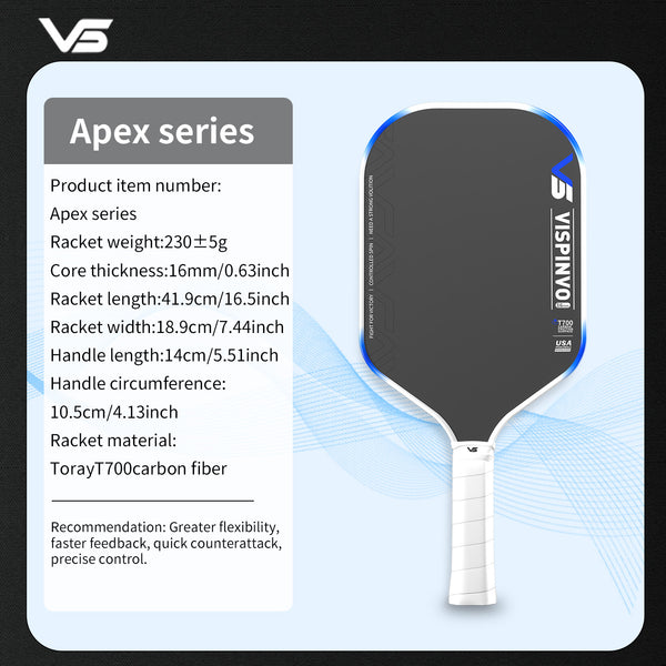 VISPINVO VS-Apex Series-Jing Hong 16mm Pickleball Paddles – Powkiddy ...